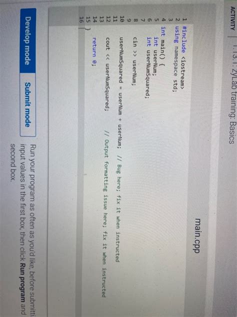ACTIVITY ZyLab Training Basics Main Cpp Chegg Com