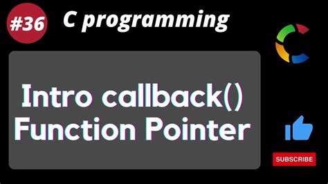 Function Pointers In C Explained Simply Callbacks Made Easy” Youtube