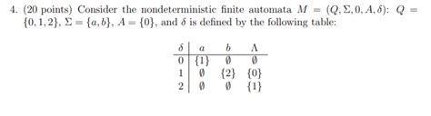solved 4 20 points consider the nondeterministic finite