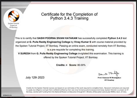 Katakam Sashi Poorna Sivani On Linkedin Pythonprogramming Iitbombay