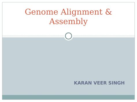 Pdf Genomealignmentand Assembly