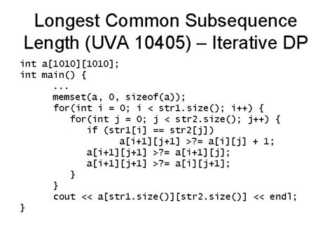 Dynamic Programming Day 3 Examples Longest Common Subsequence