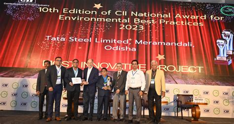 Tata Steel Meramandali Wins The Prestigious Cii National Award For