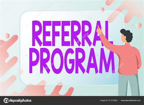 Sign Displaying Referral Program Word Written On Employees Are
