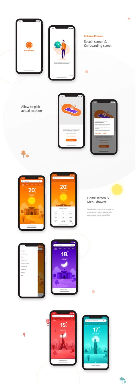 Accuweather Mobile App Design Behance