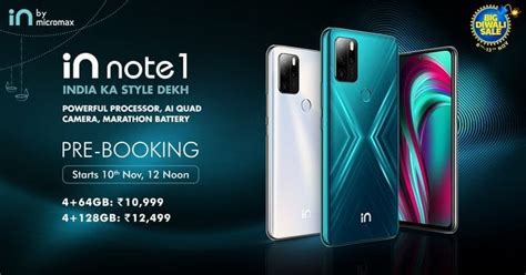 Micromax IN Note 1 IN 1b Pre Orders Start From Tomorrow In India