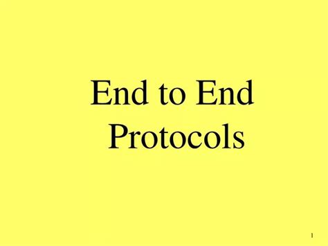 Ppt End To End Protocols Powerpoint Presentation Free Download Id