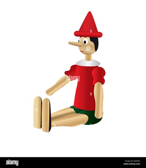 Puppet Pinocchio Vector On White Background Stock Photo Alamy