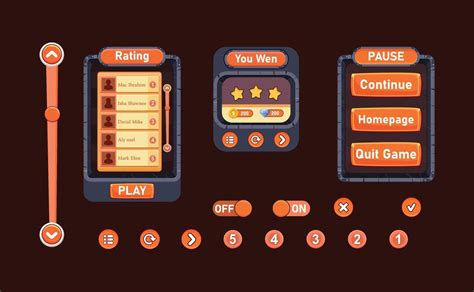 List Of Mobile Games Game Ui Kit User Interface Ui Ux 20470765