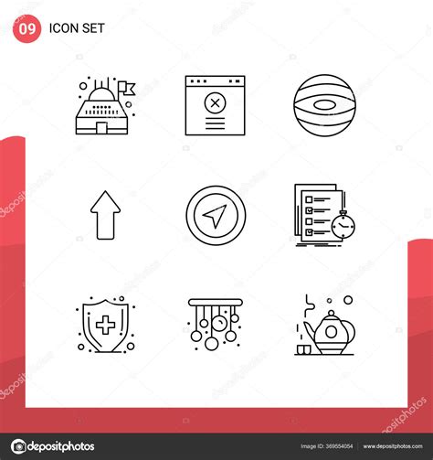 Conjunto Vector Outlines Grid Para Fazer Ponteiro Espaço Mapa Upload