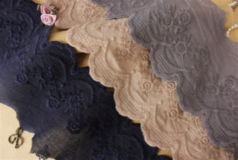 Sale3 Color Cotton Lace Trim Navy Blue Lace Trim Embroidery Etsy