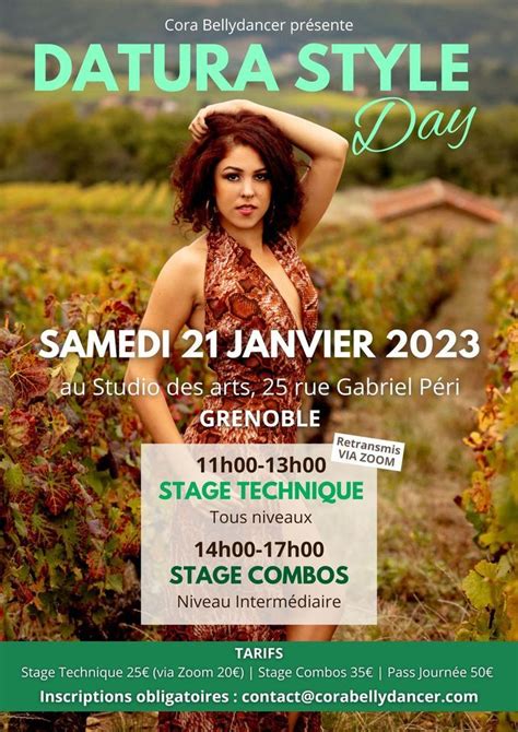 Datura Style Day Stages Tribal Fusion Bellydance Avec Cora Janvier
