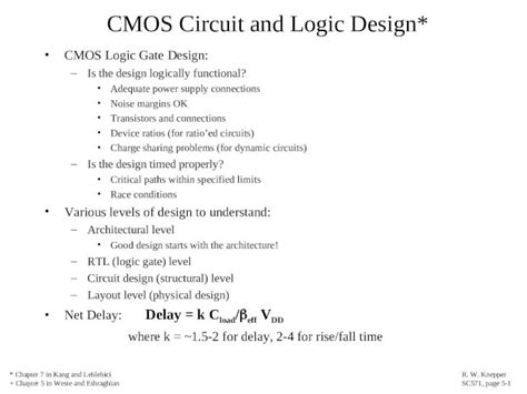 ppt cmos circuit and logic design cmos logic gate design is the