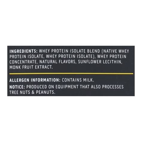 Ascent Native Fuel Vanilla Bean Whey Protein Powder Blend Vanilla Bean