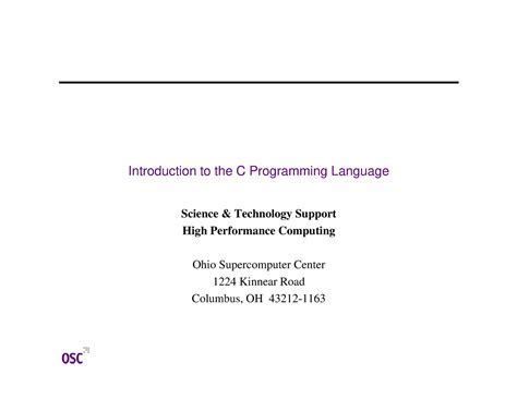 Ccourse Fix Introduction To The C Programming Language Science Technology SupportHigh Studocu