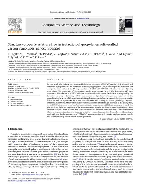 Pdf Structure Property Relationships In Isotactic Polypropylene Multi