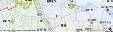 奈良県生駒郡斑鳩町龍田北5丁目1の地図 住所一覧検索｜地図マピオン