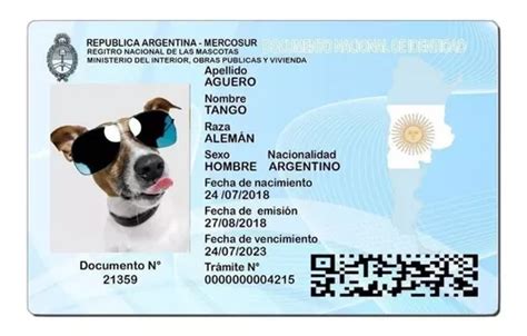 Plantilla Dni Mascotas Editable En Psd Cuotas Sin Inter S