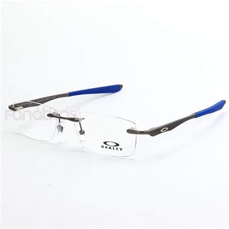 Armação de Óculos Flutuante Sem Aro Wingfold Grafite Azul Dark