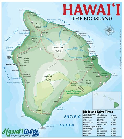 Big Island Hawaii Maps With Printable Road Map