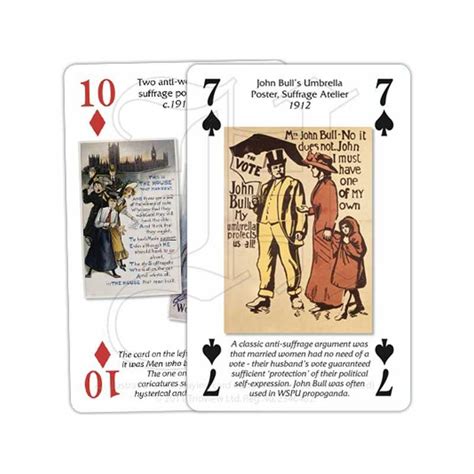 Votes For Women Heritage Playing Cards The Wildlife Gift Shop