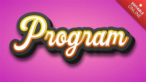 Program Motivation 3d Text Effect Generator