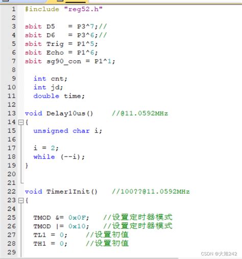 C51——超声波测距 函数封装和舵机代码结合c51舵机程序 Csdn博客