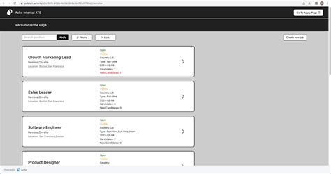 How To Build An Applicant Tracking System ATS Acho