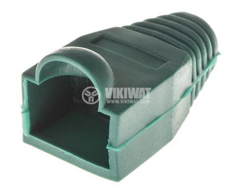 Маншон RJ45 гъвкав зелен vikiwat.com