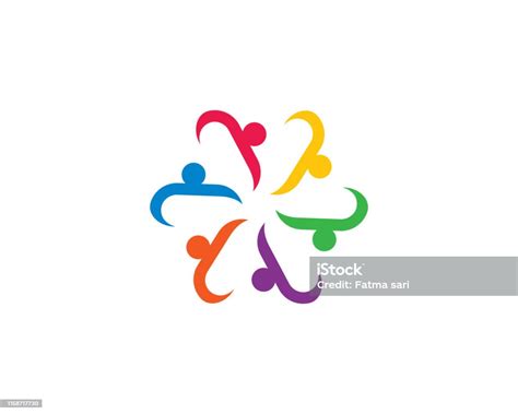 社區向量圖示插圖設計向量圖形及更多一起圖片 一起 人 人手 Istock