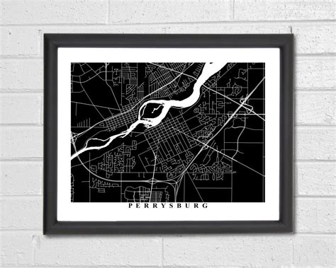 Middletown Map Art City Map New Jersey Office Decor Travel Map Print
