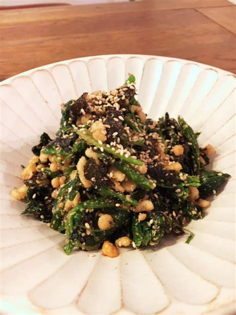 あともう一品！ほうれん草の胡麻海苔和え By ハチミツザクロ 【クックパッド】 簡単おいしいみんなのレシピが394万品