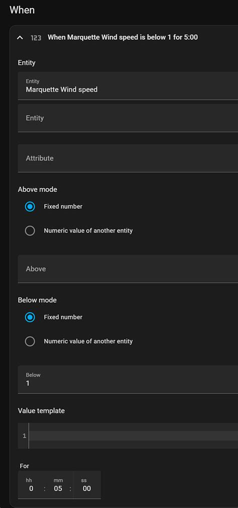Automation Below Value For Time Period Trigger Not Working