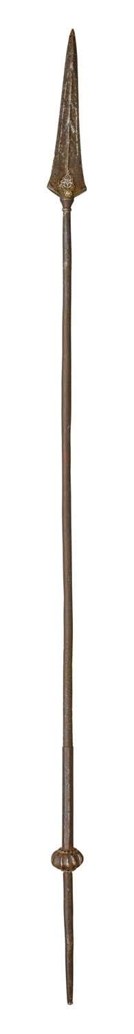 Lot 132 An Indian Iron Javelin