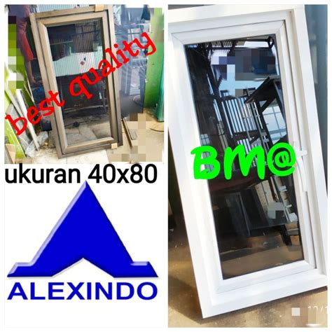 Jual Jendela Aluminium Warna PUTIH Bovenli Casement Murah Promo Jakarta Barat BM Aksesoris