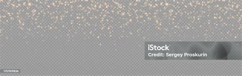 크리스마스 배경입니다 파우더 더스트 라이트 마법의 빛나는 금가루 미세하고 반짝이는 먼지 보케 입자가 약간 떨어집니다 환상적인 쉬머 효과 벡터 일러스트레이터 Starburst