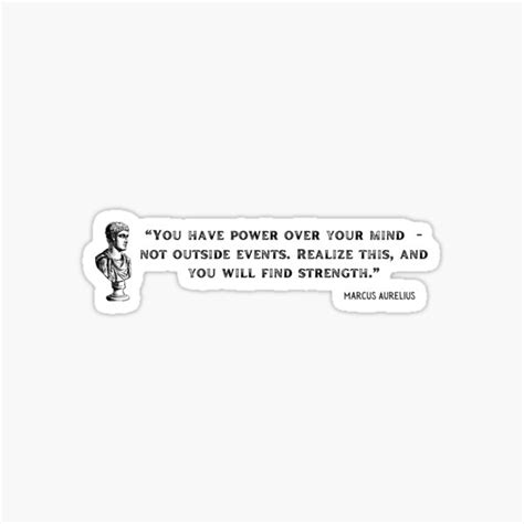 Marcus Aurelius Meditations Quotes Sticker For Sale By Elglasdesigns
