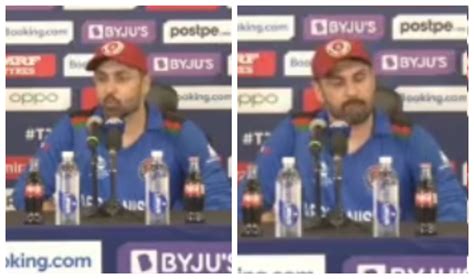 T20 World Cup 2021 Watch Mohammad Nabi Fumes At Pakistani Journalist