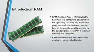 Random Access Memory Ram Pptx