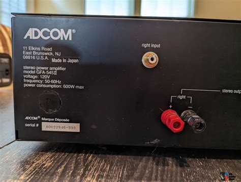 Adcom Gfa 545ii Photo 4483622 Us Audio Mart