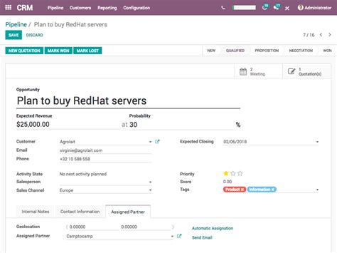 Sales In Odoo