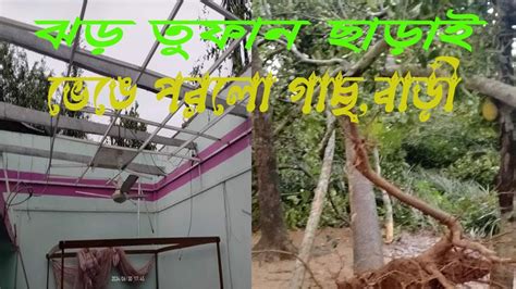 আজবঘটনা কোনরকম ঝড় তুফান ছাড়াই কাপাসিয়া উপজেলার বারিষাব ইউনিয়নে
