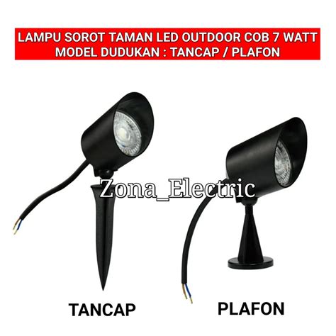 Jual Lampu Taman Led Spot Light Cob Watt Lampu Led Sorot Watt Outdoor Shopee Indonesia