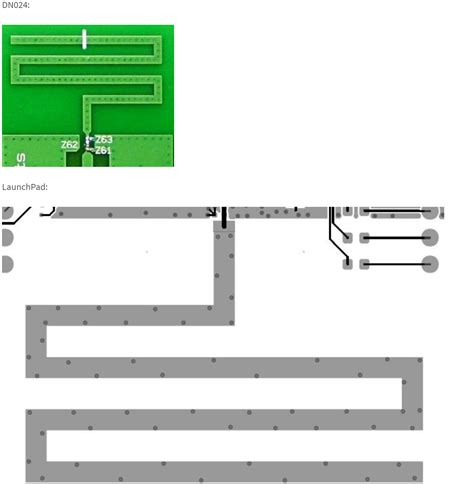 Launchxl Cc Vias Placement On Cc Lp And Dn Sub Ghz