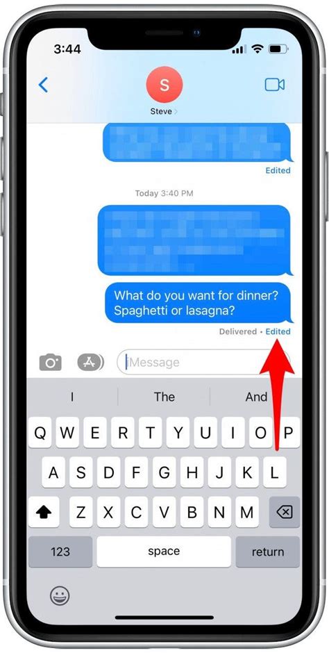 View The Edit History Of An Iphone Text Message Ios 16
