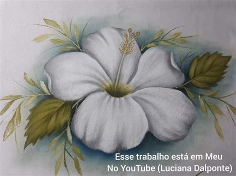 Aprenda Pintar Hibisco Branco Artofit