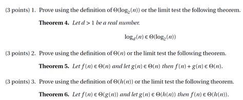 Solved 3 Points 1 Prove Using The Definition Of