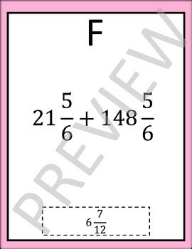 Add Subtract Multiply And Divide Mixed Numbers Scavenger Hunt Bundle