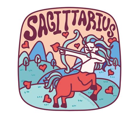 Sagittarius Vinyl Sticker Zodiac Sticker Astrological Sign