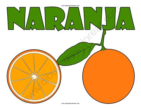 Naranja Dibujo Para Colorear